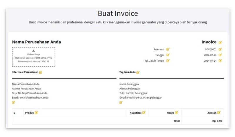 10 Website Pembuatan Nota Online